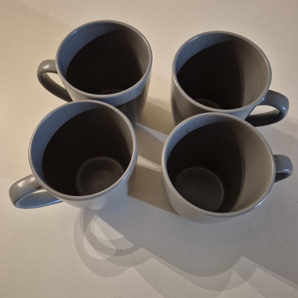 No Name | Dining | Sleek Gray Ceramic Mug Set | Poshmark